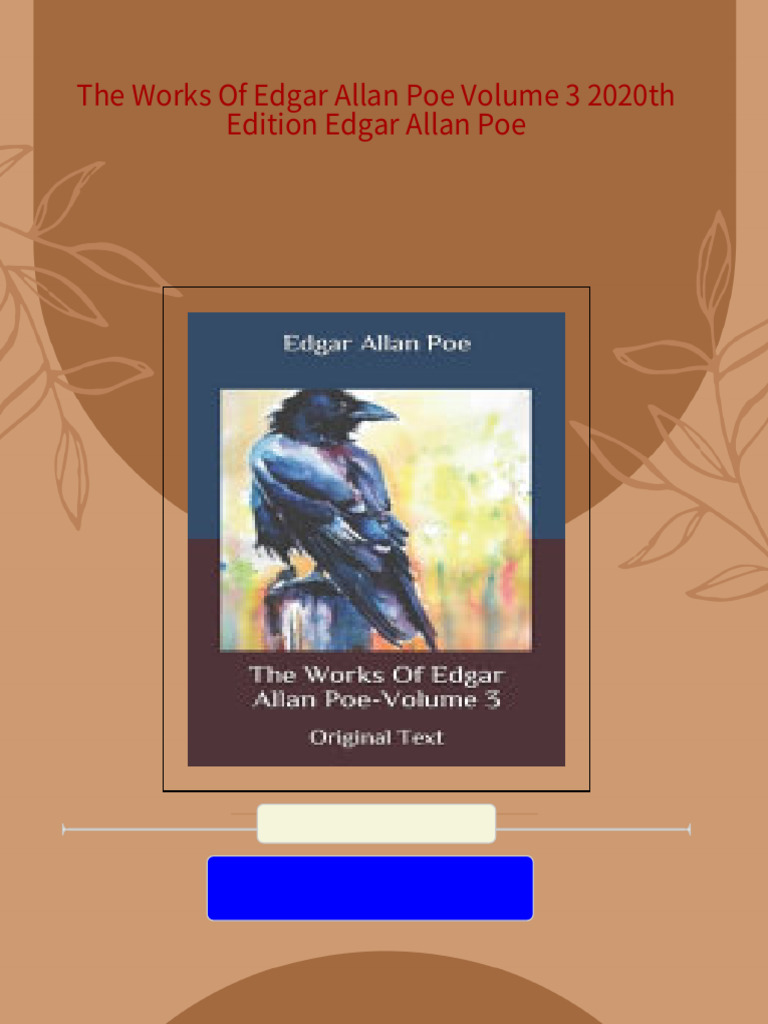The Works Of Edgar Allan Poe Volume 3 2020th Edition Edgar Allan Poe ...