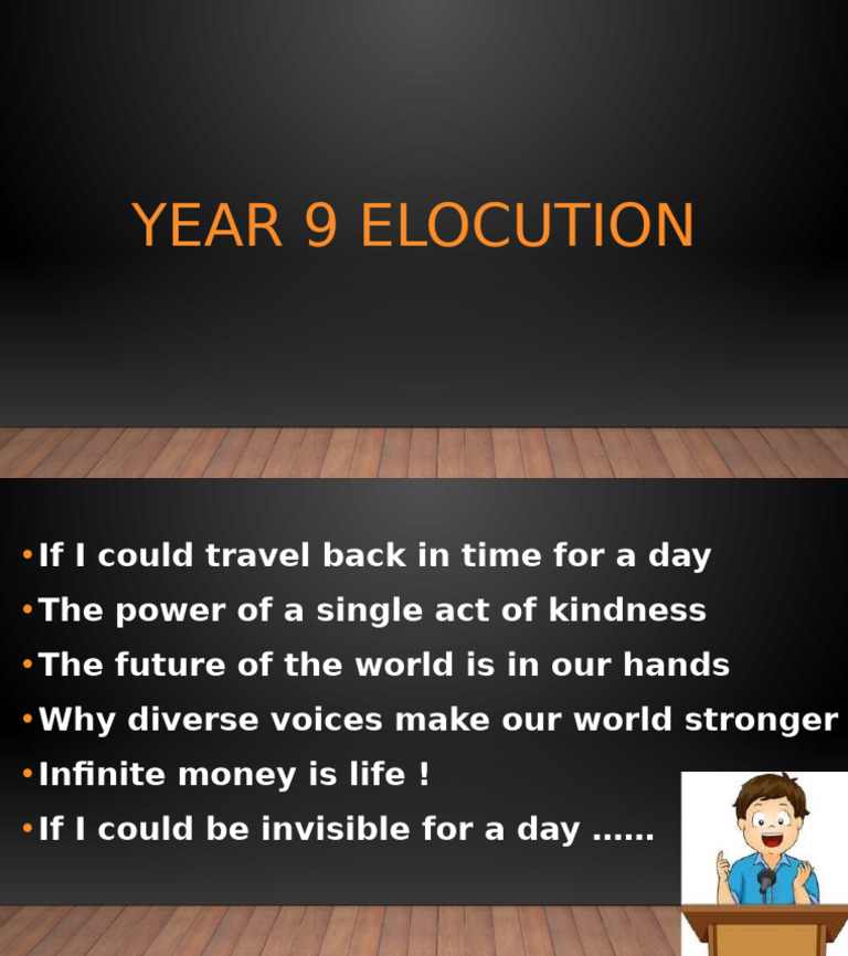Year 9 Elocution | PDF