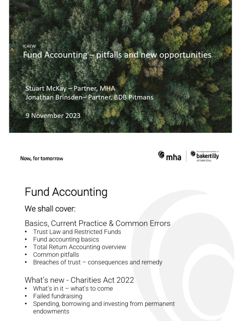 Fund Accounting: Common Errors & Updates | PDF | Charitable ...