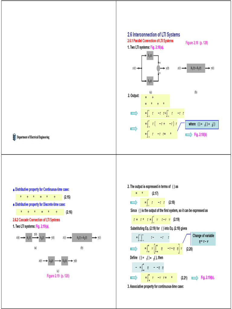 2024 Spring SigSys Note08 CH02 | PDF | Computer Engineering | Electrical Engineering