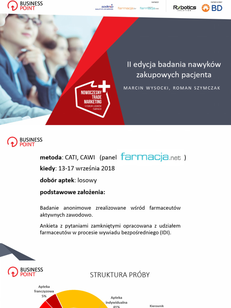 Marcin Wysocki - Roman Szymczak - Prezentacja II Edycji Ogólnopolskiego Badania Nawyków ...