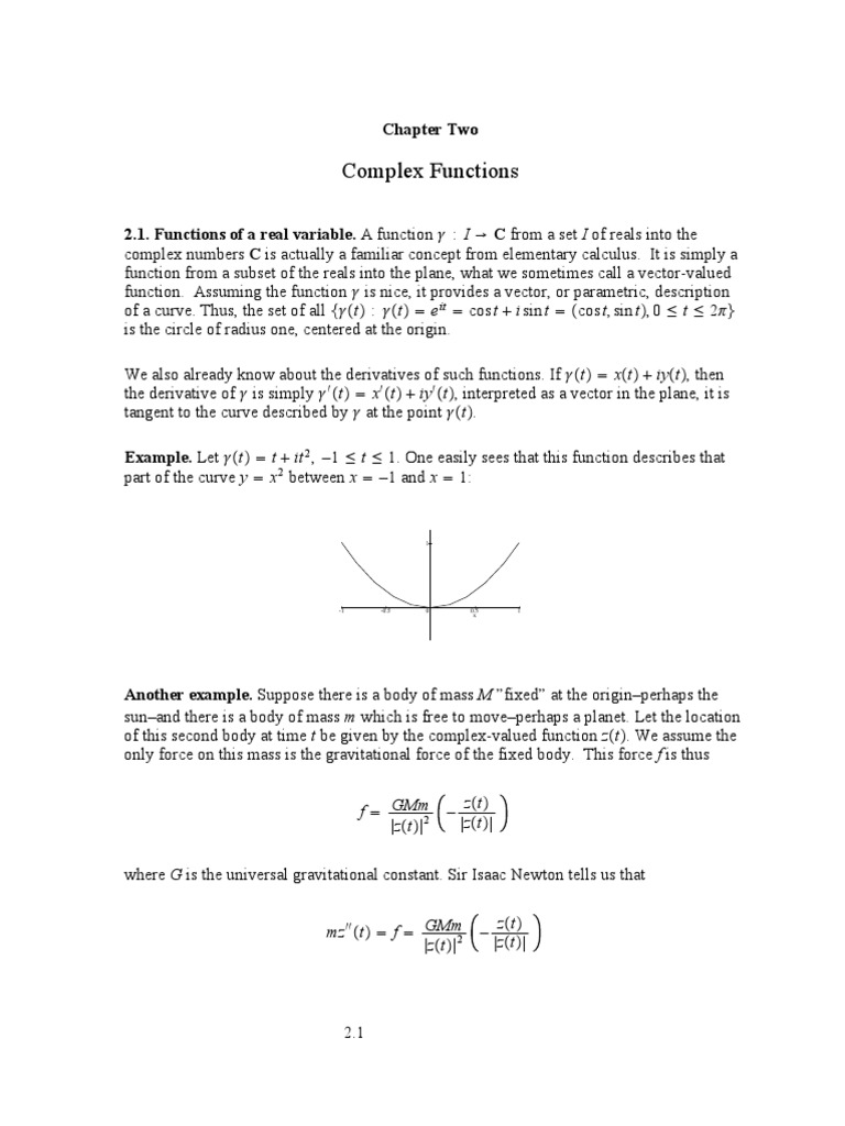 Complex Functions | PDF