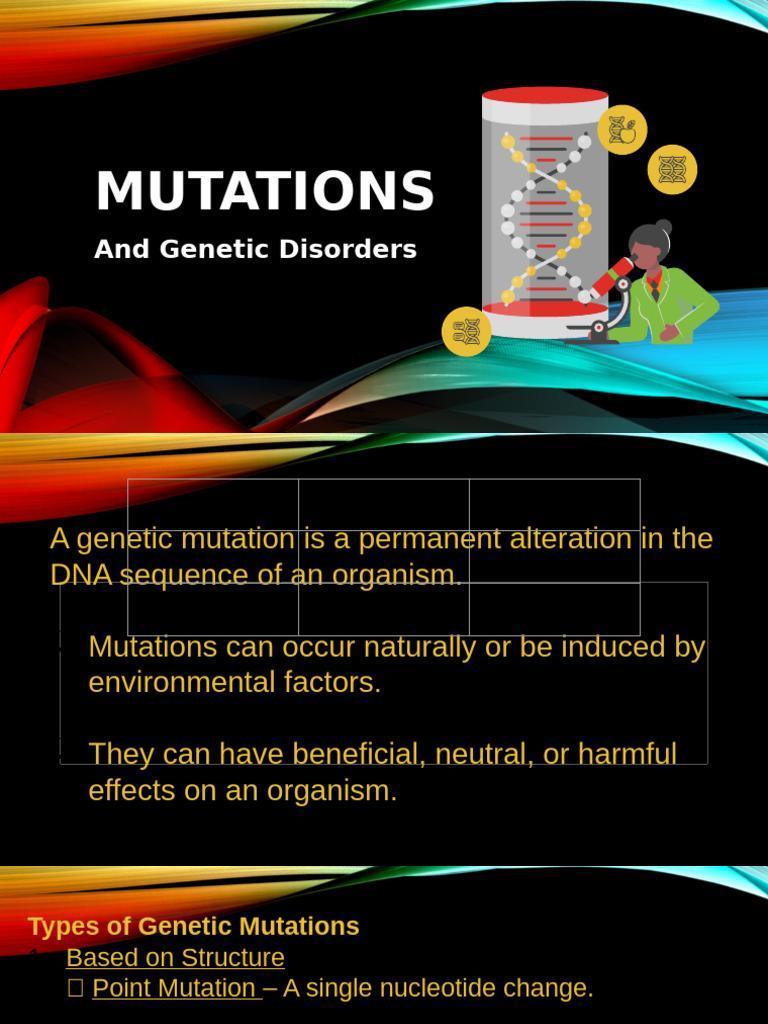 Mutations and Disorderw | PDF | Genetic Disorder | Mutation