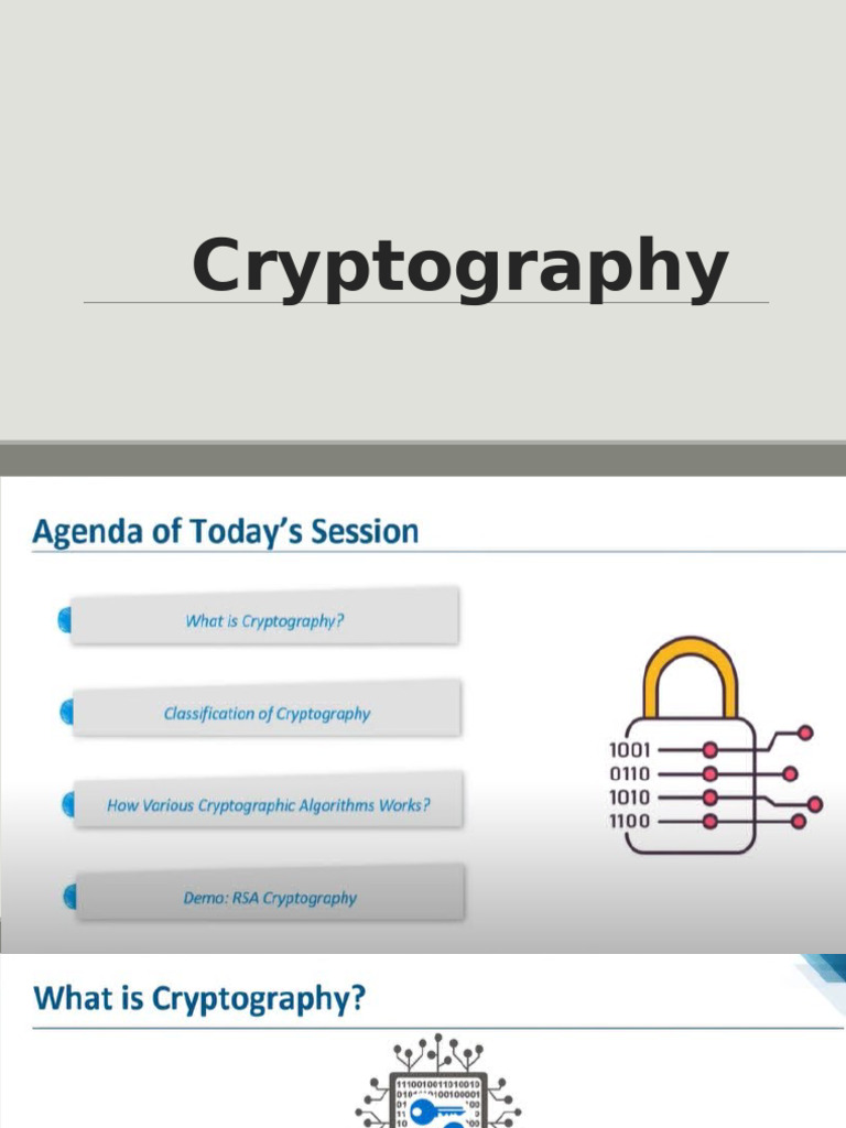 Cryptography | PDF