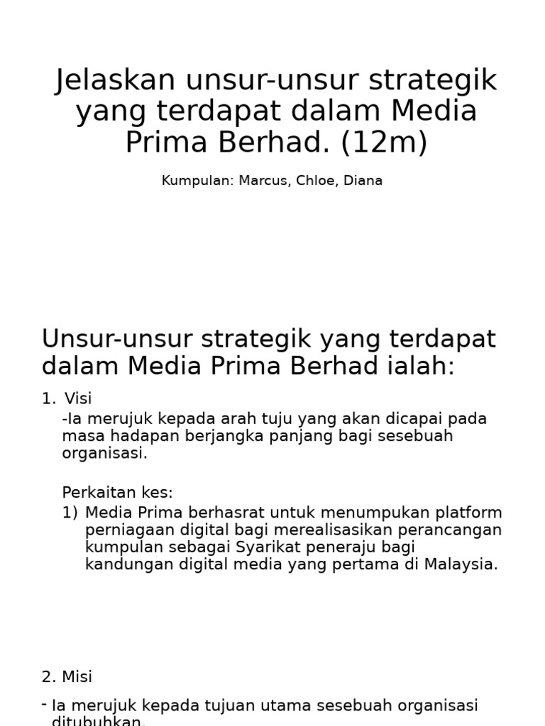 Media Prima Berhad | PDF