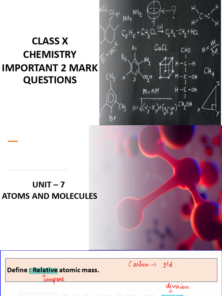 10SB CHEMISTRY Important 2 Marks | PDF | Chemical Reactions | Salt (Chemistry)