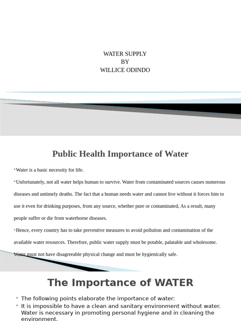 Water Supply Notes | PDF | Water Purification | Water