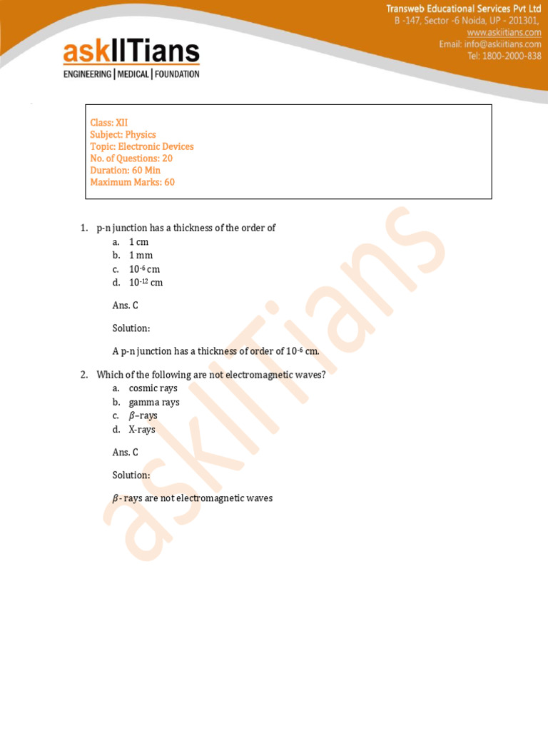 Physics Electronic Devices | PDF | P–N Junction | Semiconductors