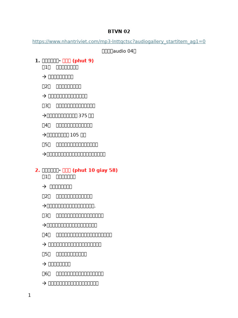 BTVN Nghe Nói 3 | PDF
