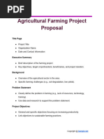 Agricultural Farming Project Proposal | PDF