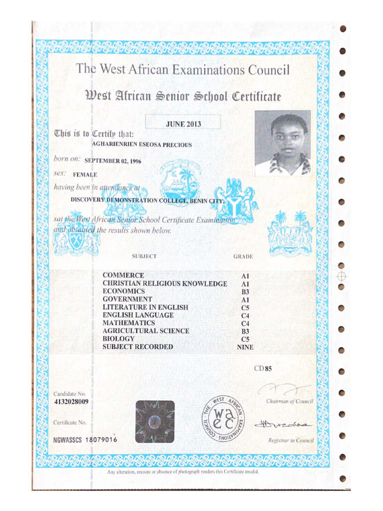 The West African Examinations Council | PDF