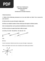 Class 9 Worksheet Ch5-Intro To Euclids Geometry | PDF