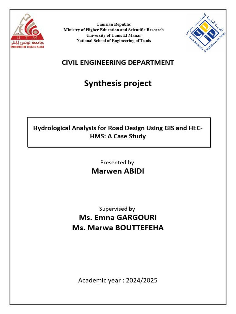 Hydrological Analysis For Road Design | PDF | Geographic Information ...