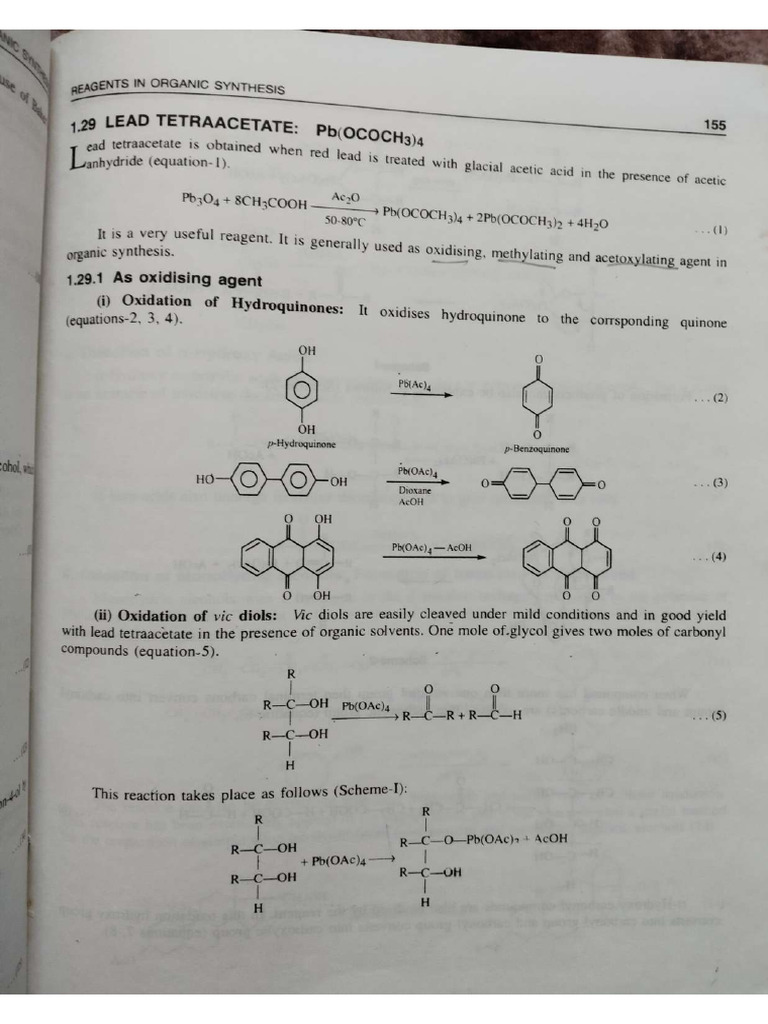 Lead Tetraacetate | PDF