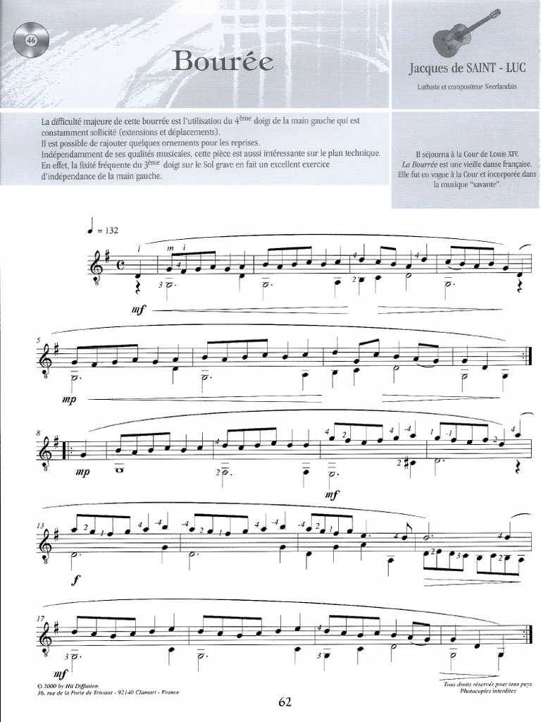 Bourée | PDF