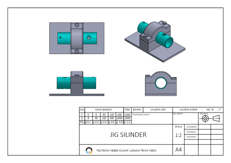 Jig Silinder Drawing | PDF