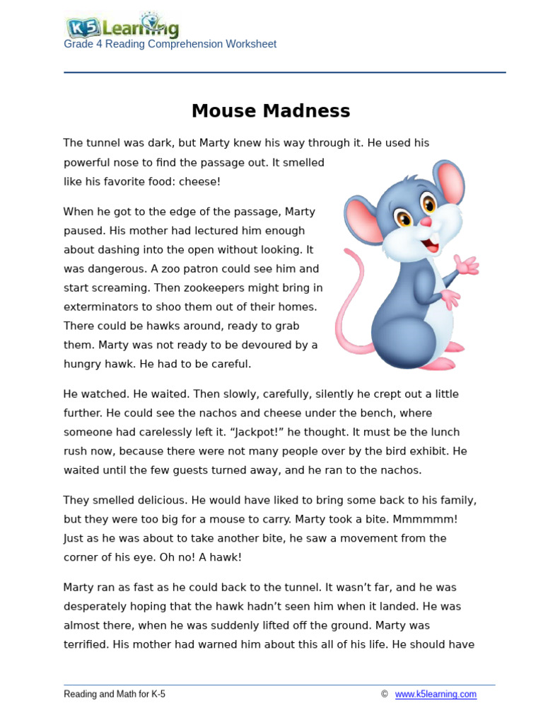 4th Grade 4 Mouse Madness | PDF