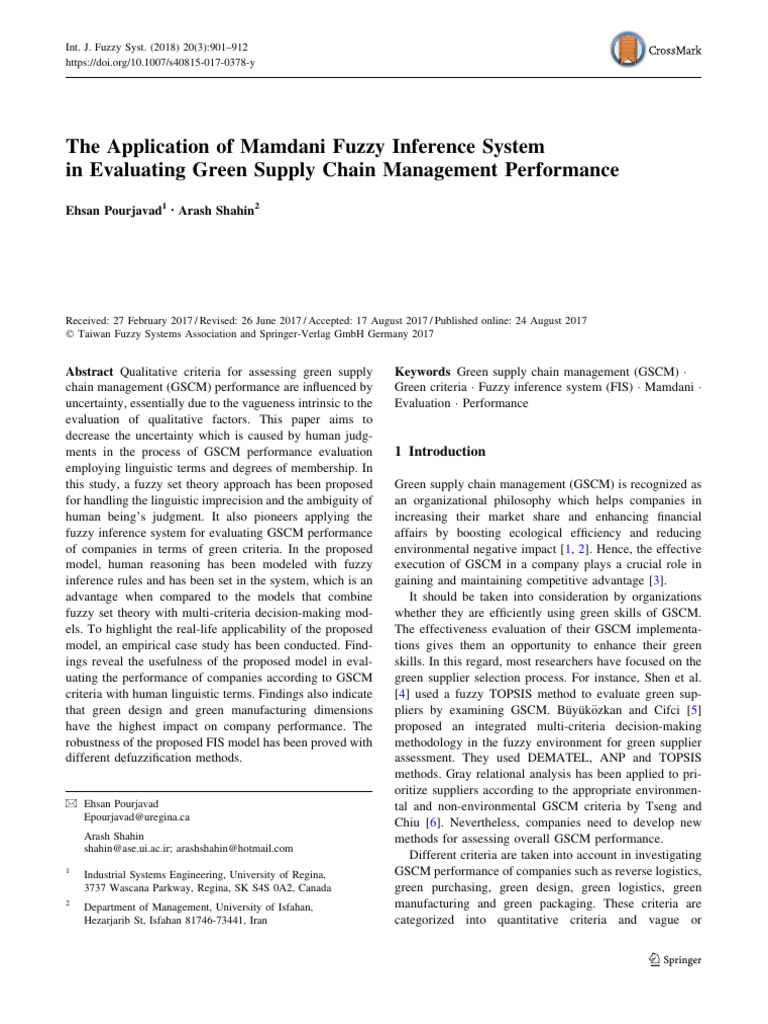 Green Sply Chain Management | PDF | Fuzzy Logic | Qualitative Research