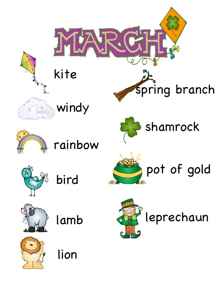March Word List | PDF