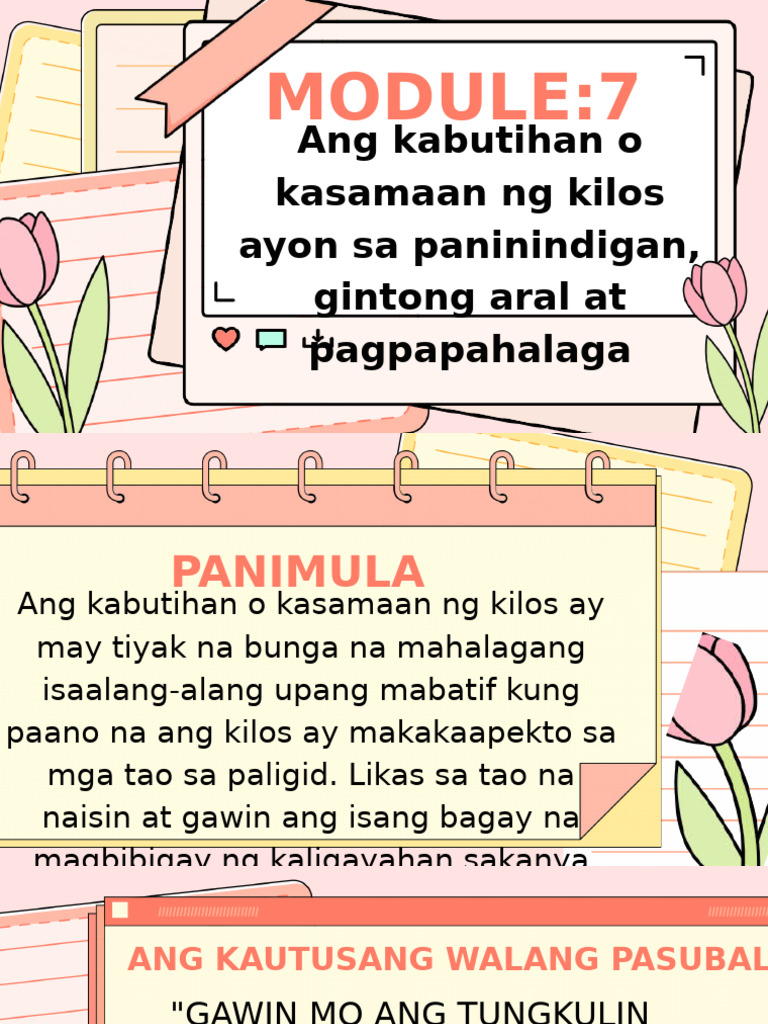 Modyul 7-Mga Gintong Aral | PDF