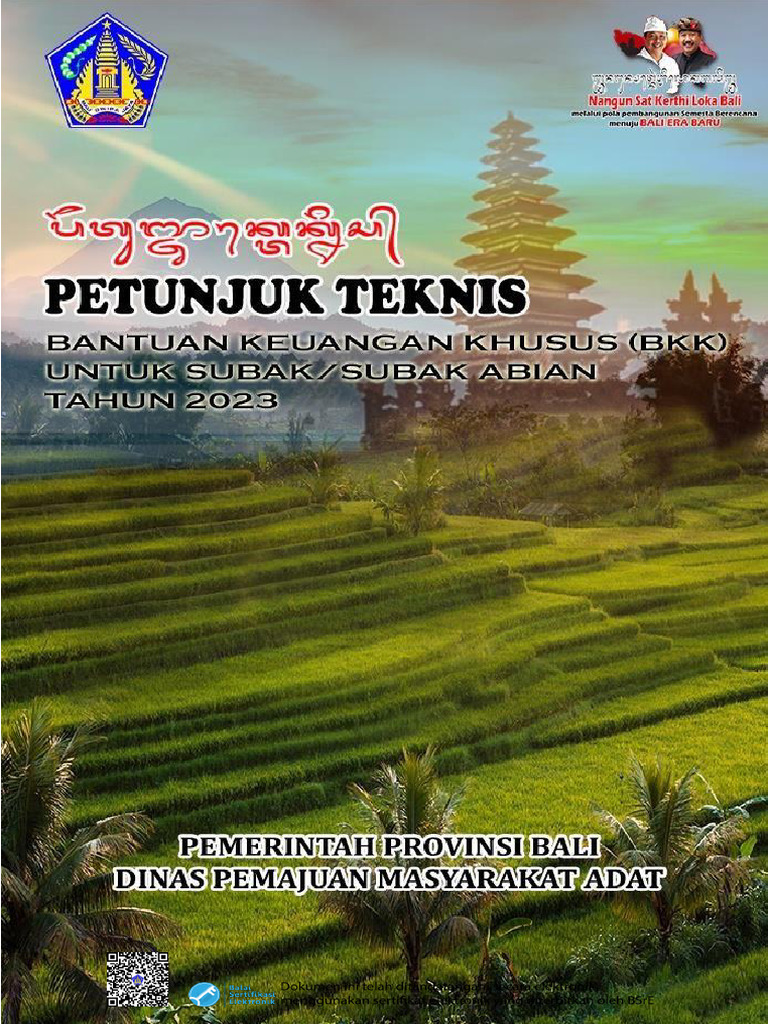 Juknis BKK Subak TH 2023 | PDF