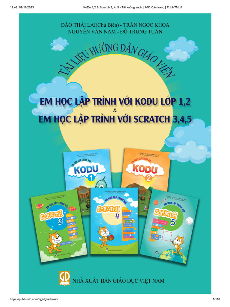 KuDo 1,2 & Scratch 3, 4, 5 - Tải Xuống Sách - 1-50 Các Trang - PubHTML5 | PDF