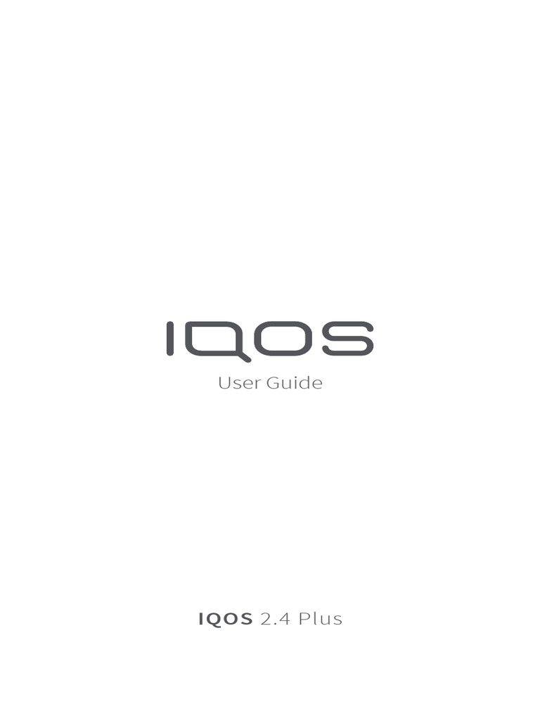 IQOS 2.4 Plus Userguide ENG | PDF | Battery Charger | Nicotine