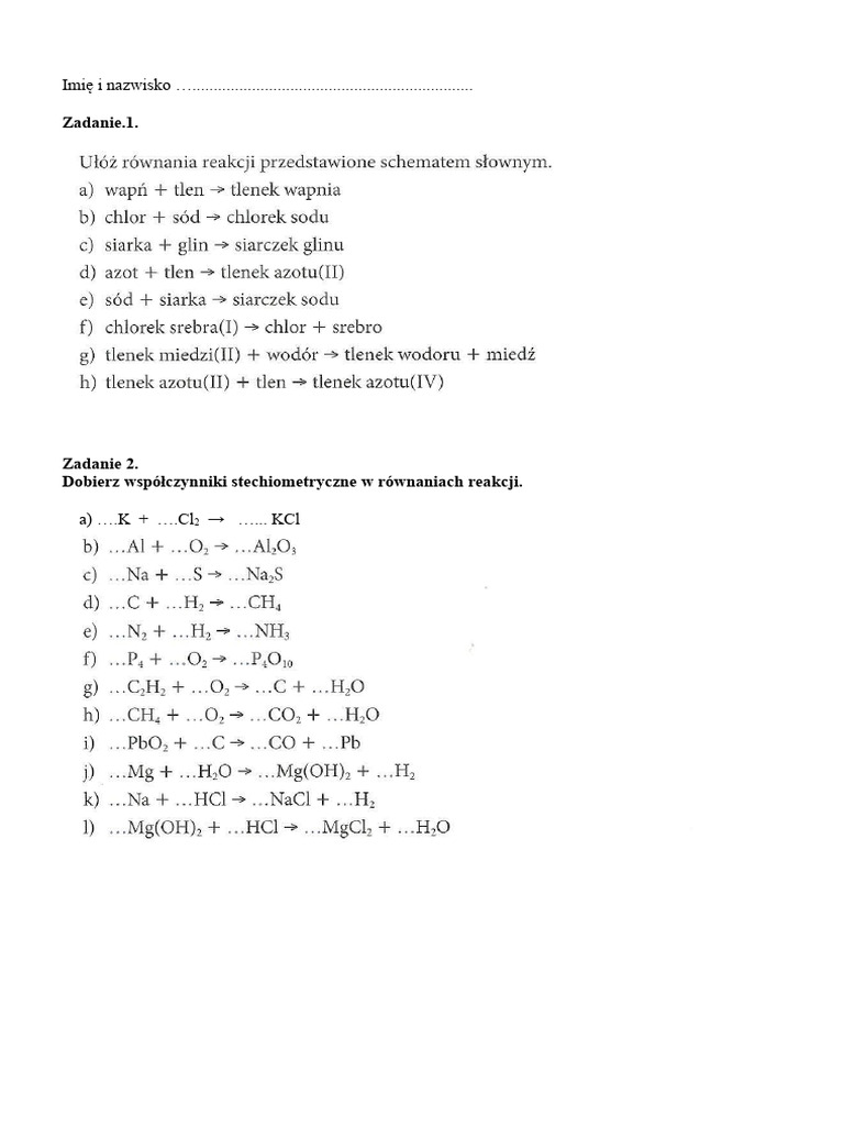 Praca Domowa Klasa 7 | PDF
