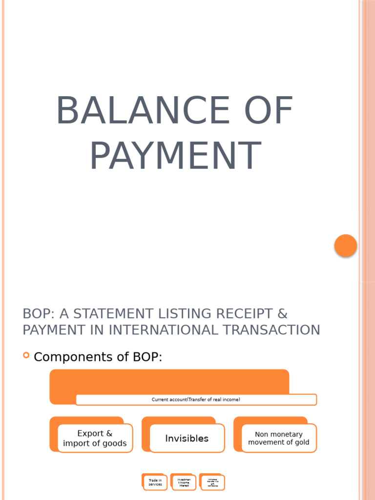 Understanding Balance of Payments (BOP) | PDF | Balance Of Payments ...