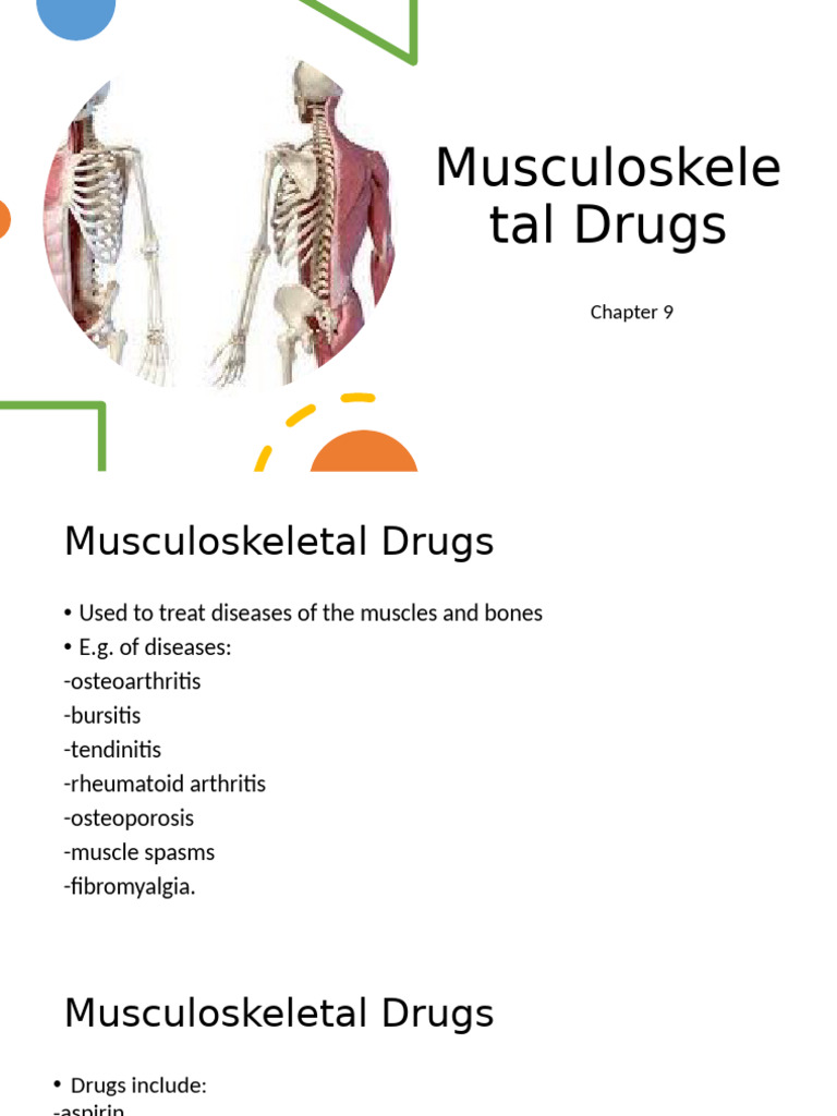 Musculoskeletal Drugs Chap 9&10 | PDF | Aspirin | Bone