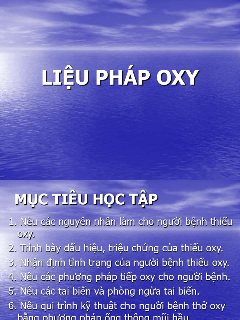 Lieu Phap Oxy | PDF