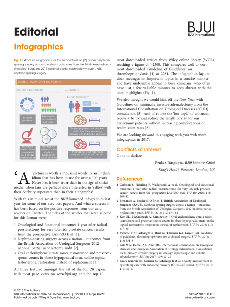 Editorial on impact of infographics on papers success | PDF | Surgical ...