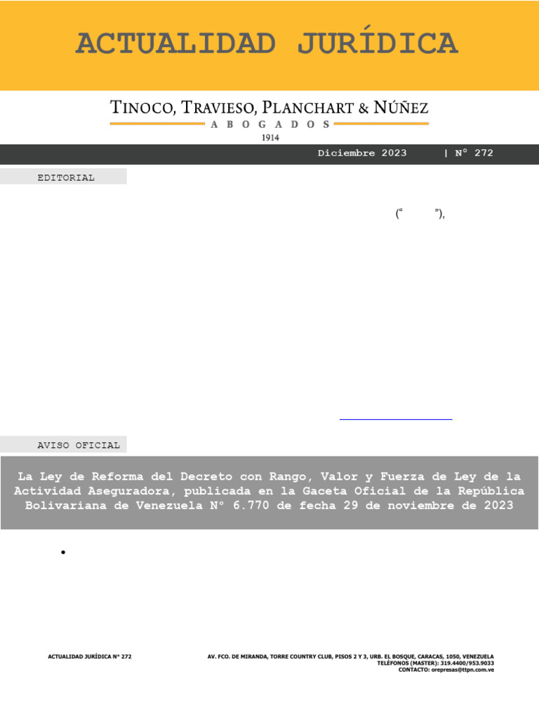 Resumen Reforma Ley de Seguros 2023 | PDF | Seguro | Reaseguro