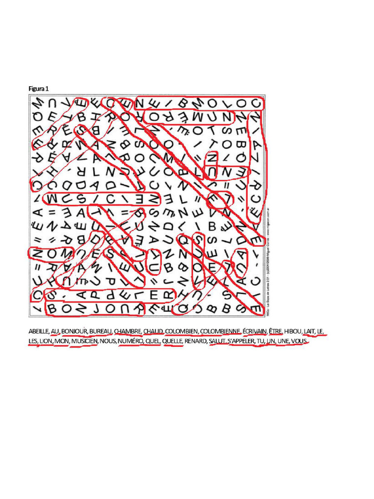 sopa de letras frances | PDF