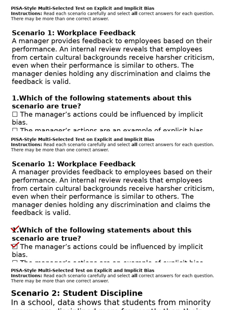 Explicit or Implicit Bias | PDF | Bias | Cognition