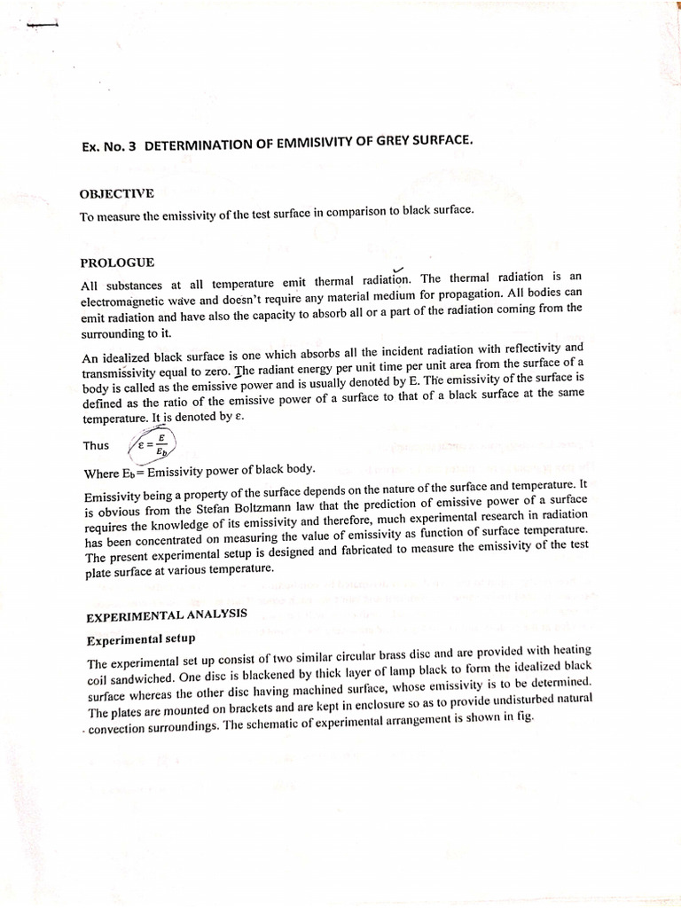 Heat Transfer Experiment 4 | PDF