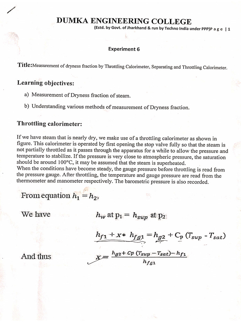 Heat Transfer Experiment 5 | PDF