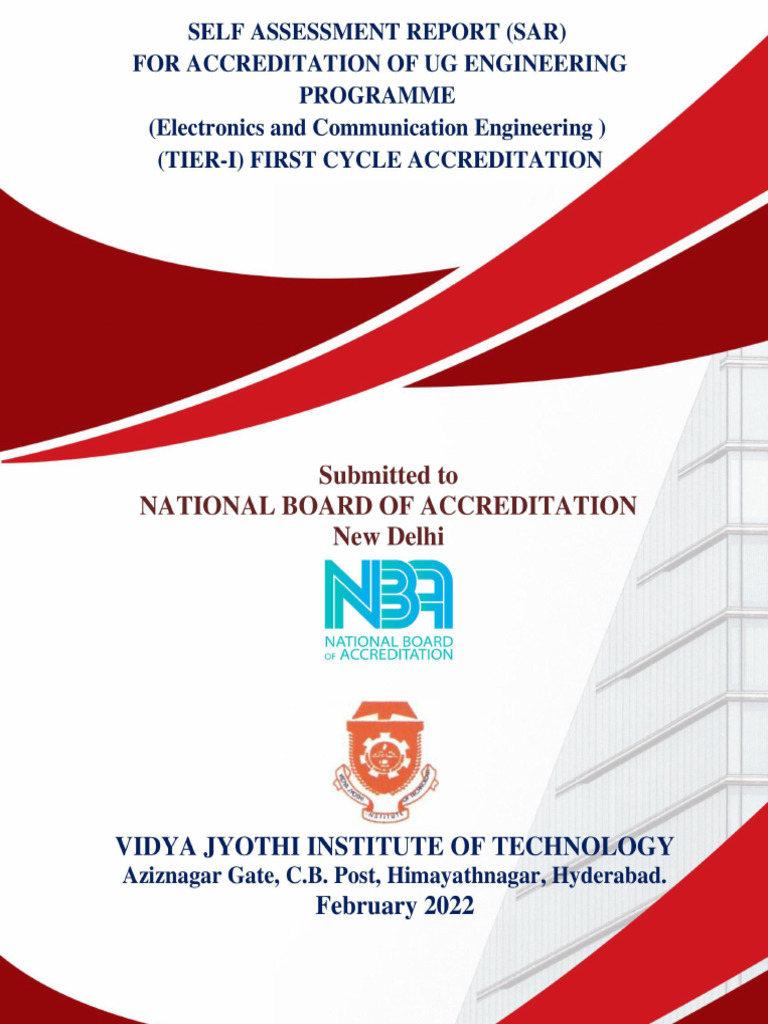 Nba Ece Sar Vidya | PDF | Electronic Engineering | Curriculum
