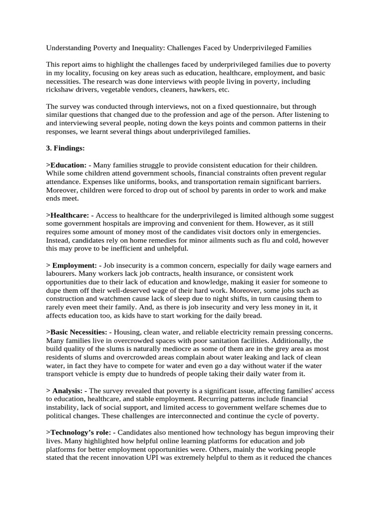 Understanding Poverty and Inequality | PDF | Poverty | Poverty ...