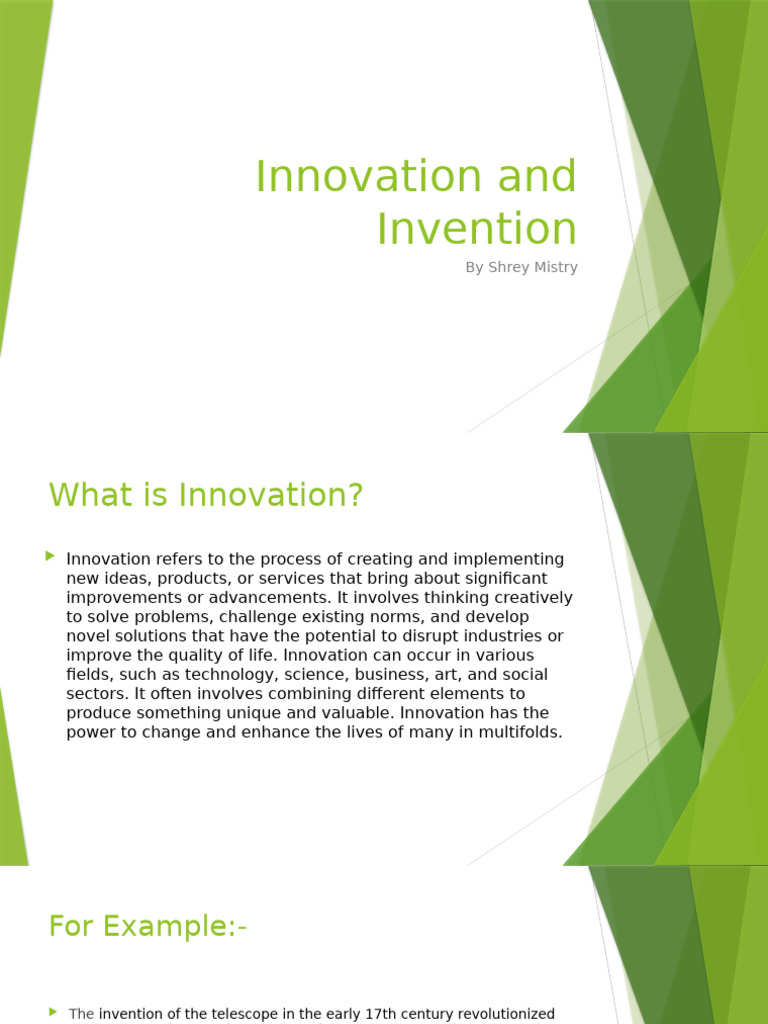 Understanding Innovation and Invention | PDF