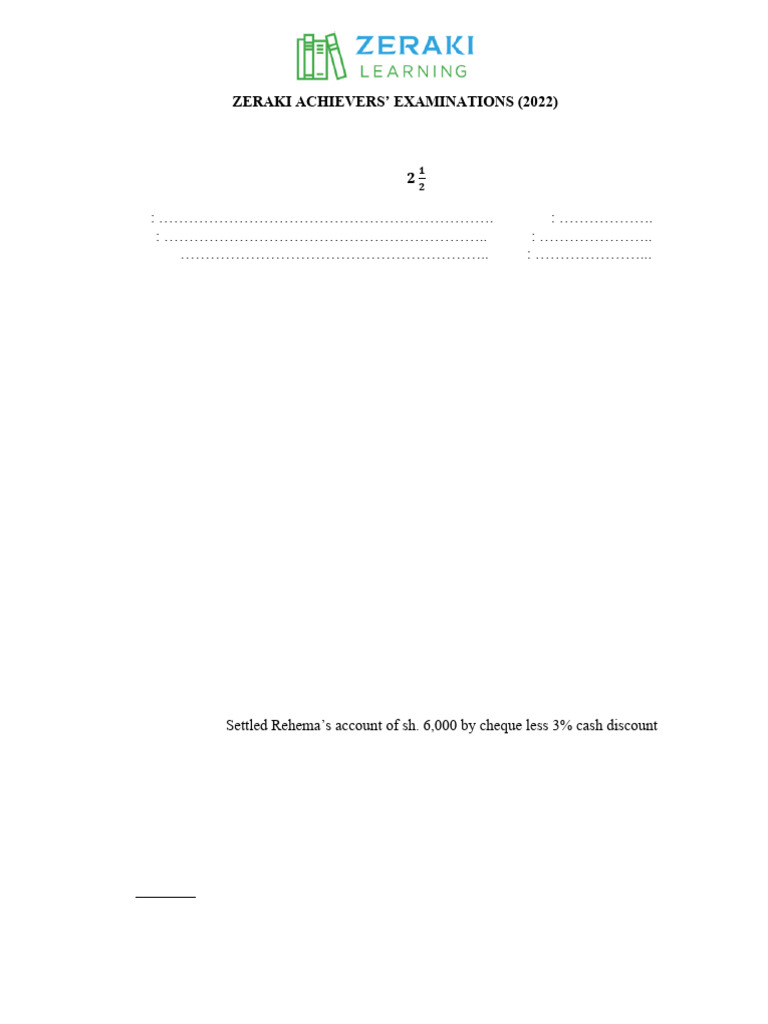 Business Pp2 Form 3 - Question Paper | PDF | Banks | Cheque