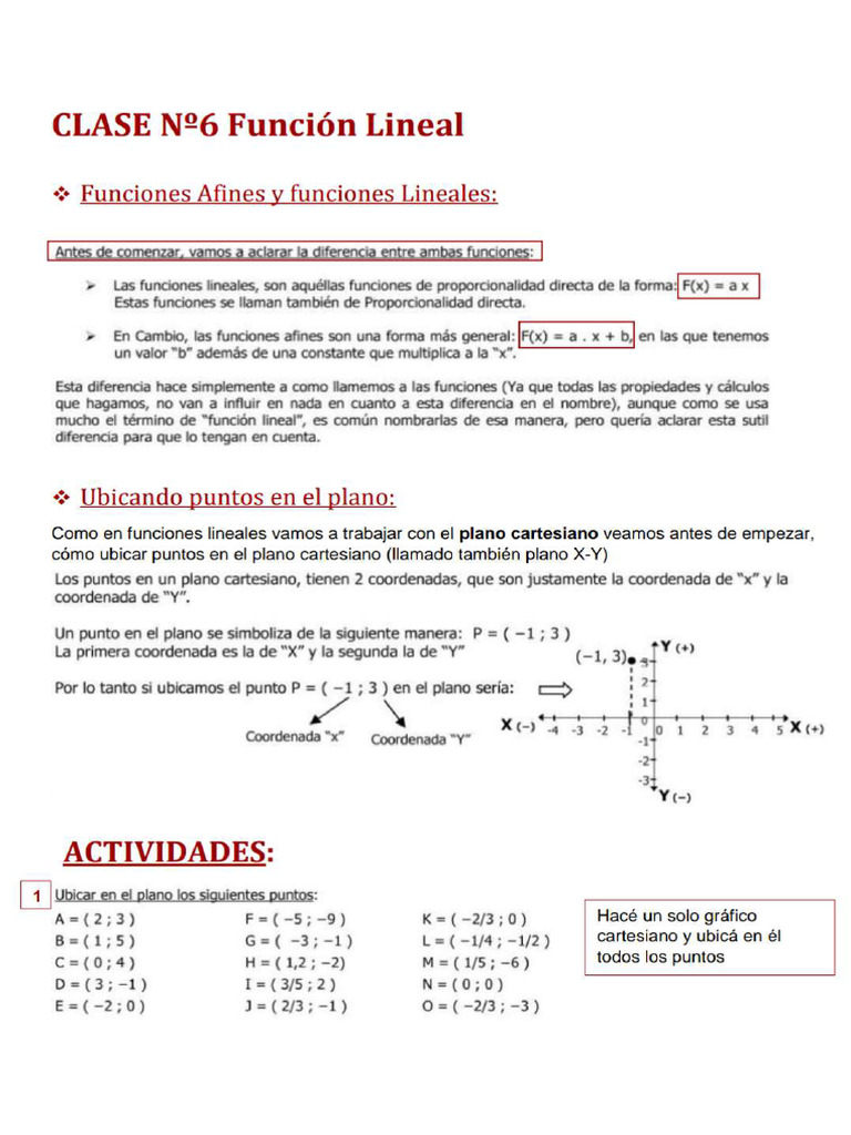 Función Lineal | PDF