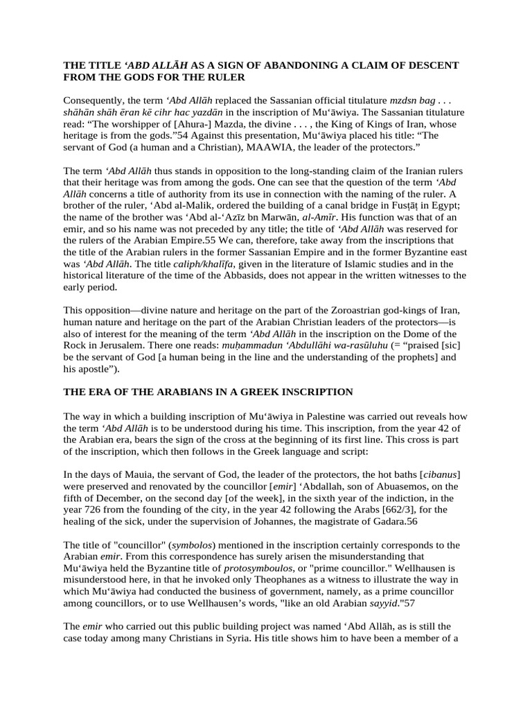 01 THE ERA OF THE ARABIANS IN A GREEK INSCRIPTION | PDF | Arabs ...