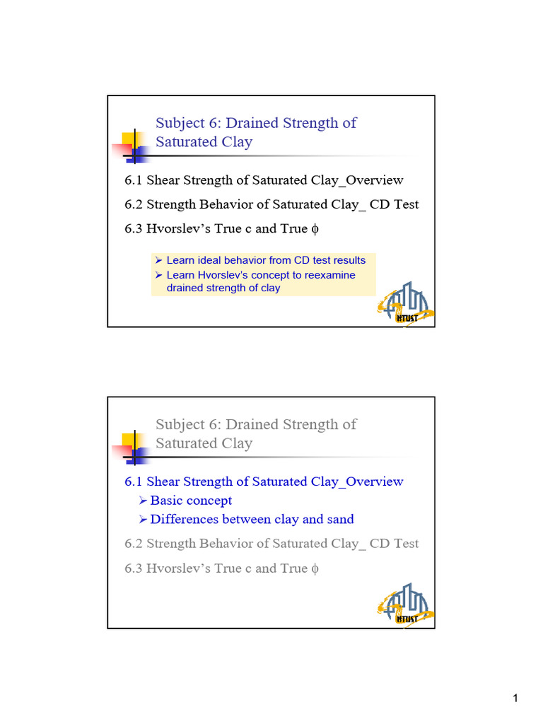 Drained Strength of Clay-2023 | PDF | Mechanical Engineering | Soil