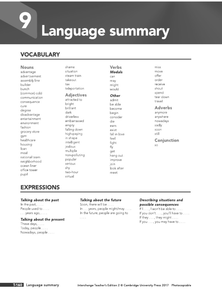 Vocabulary Units 9-16 | PDF