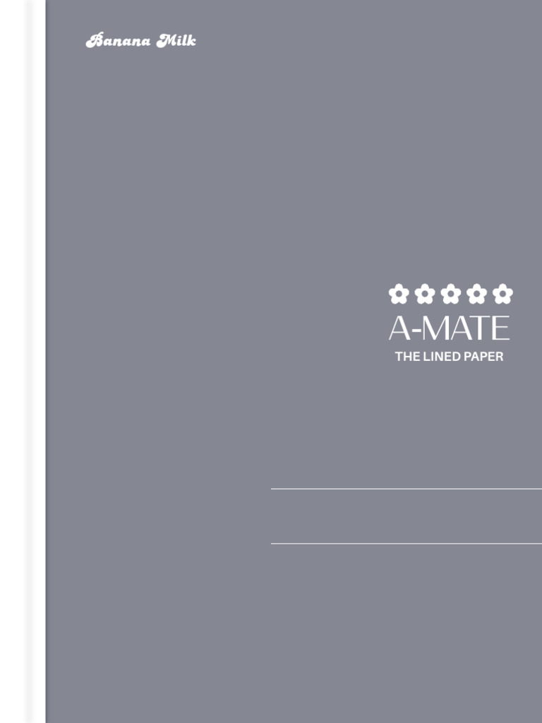A-Mate Notebook - Lined Paper | PDF