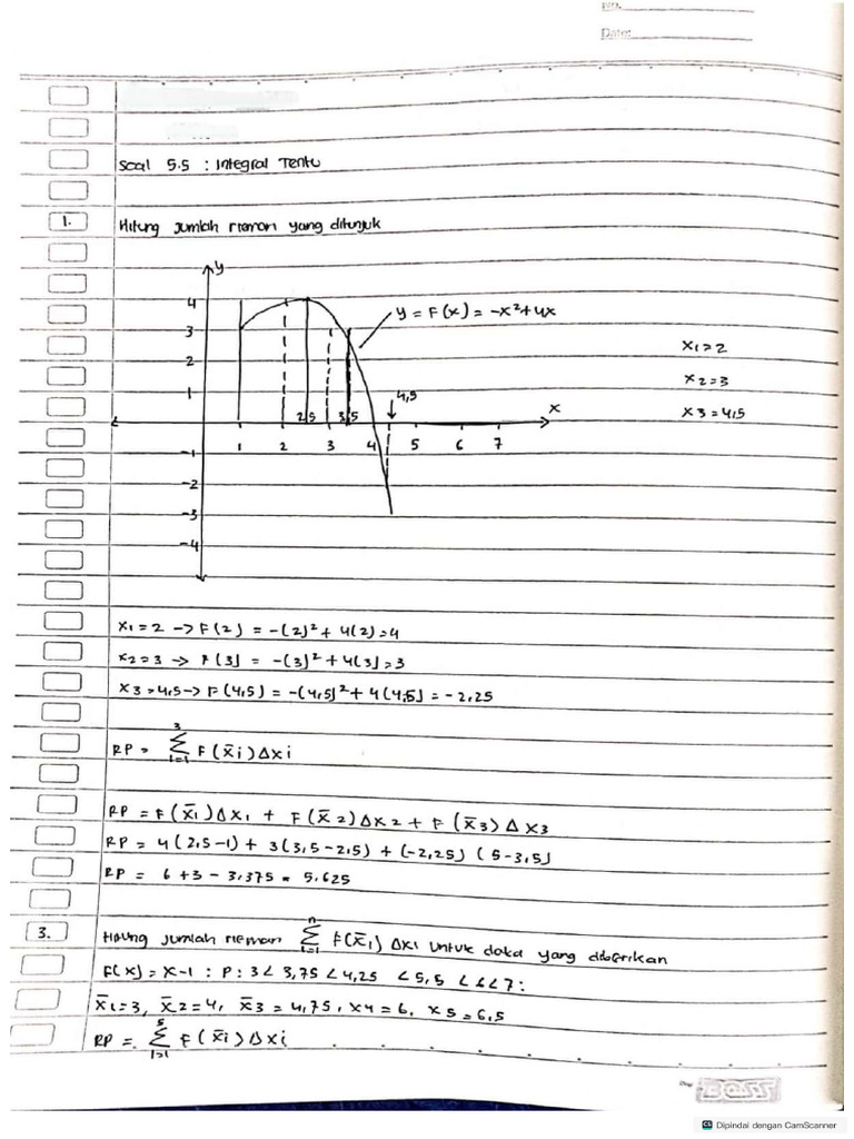 Tugas Matematika TTG Integral Tentu Dan Teori Dasar Kalkulus | PDF