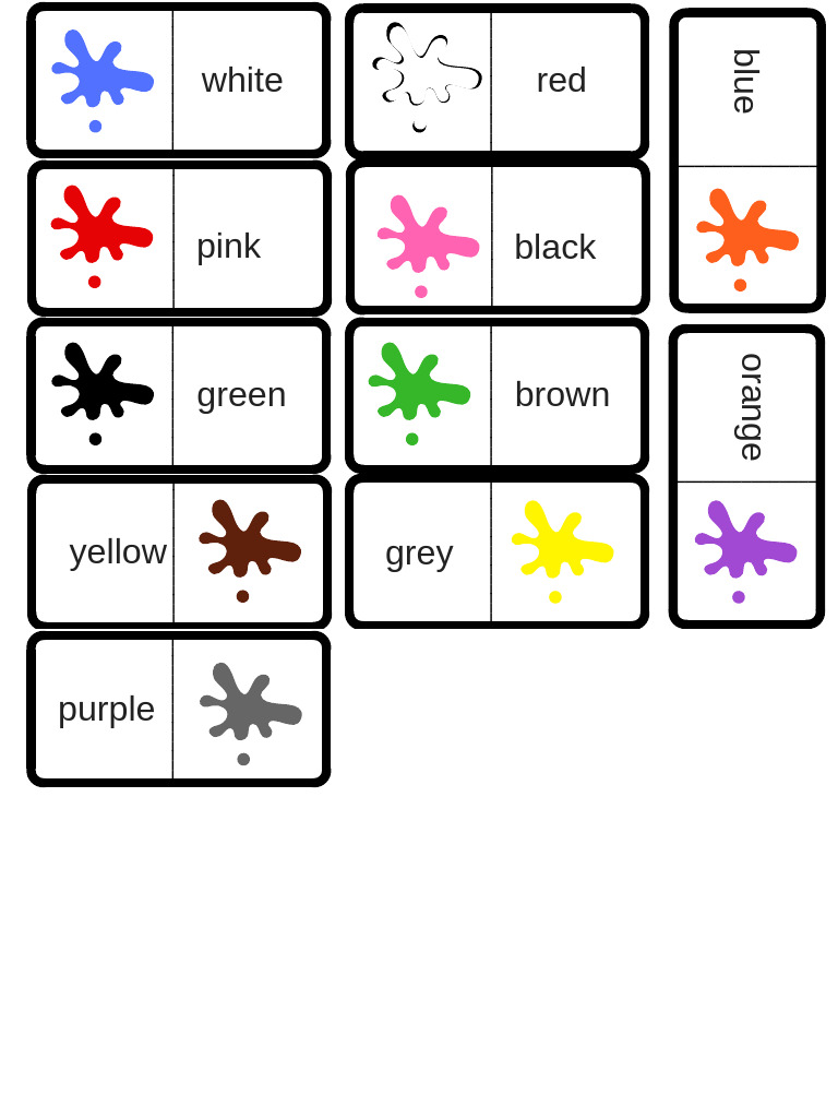 Dominos Anglais Couleurs 1 | PDF