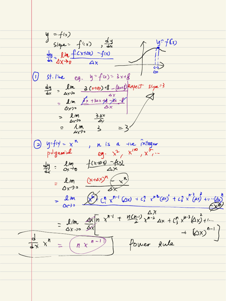 Differentiation Techniques and Rules | PDF | Mathematics | Algebra