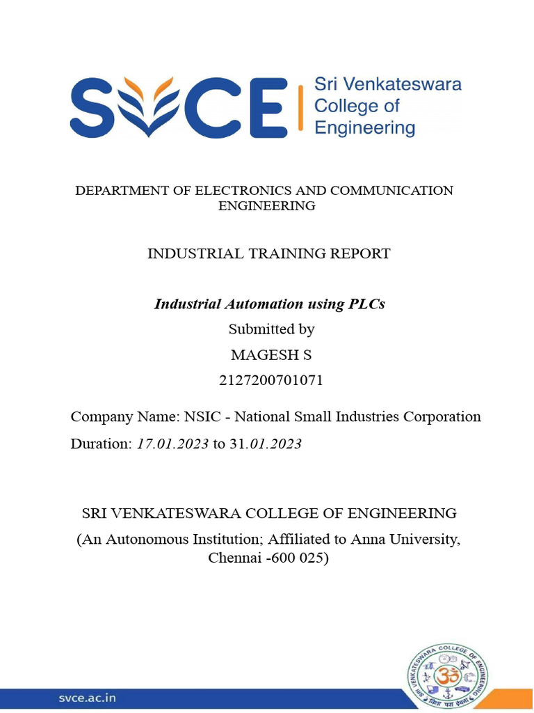 Intern Sample | PDF | Programmable Logic Controller | Automation